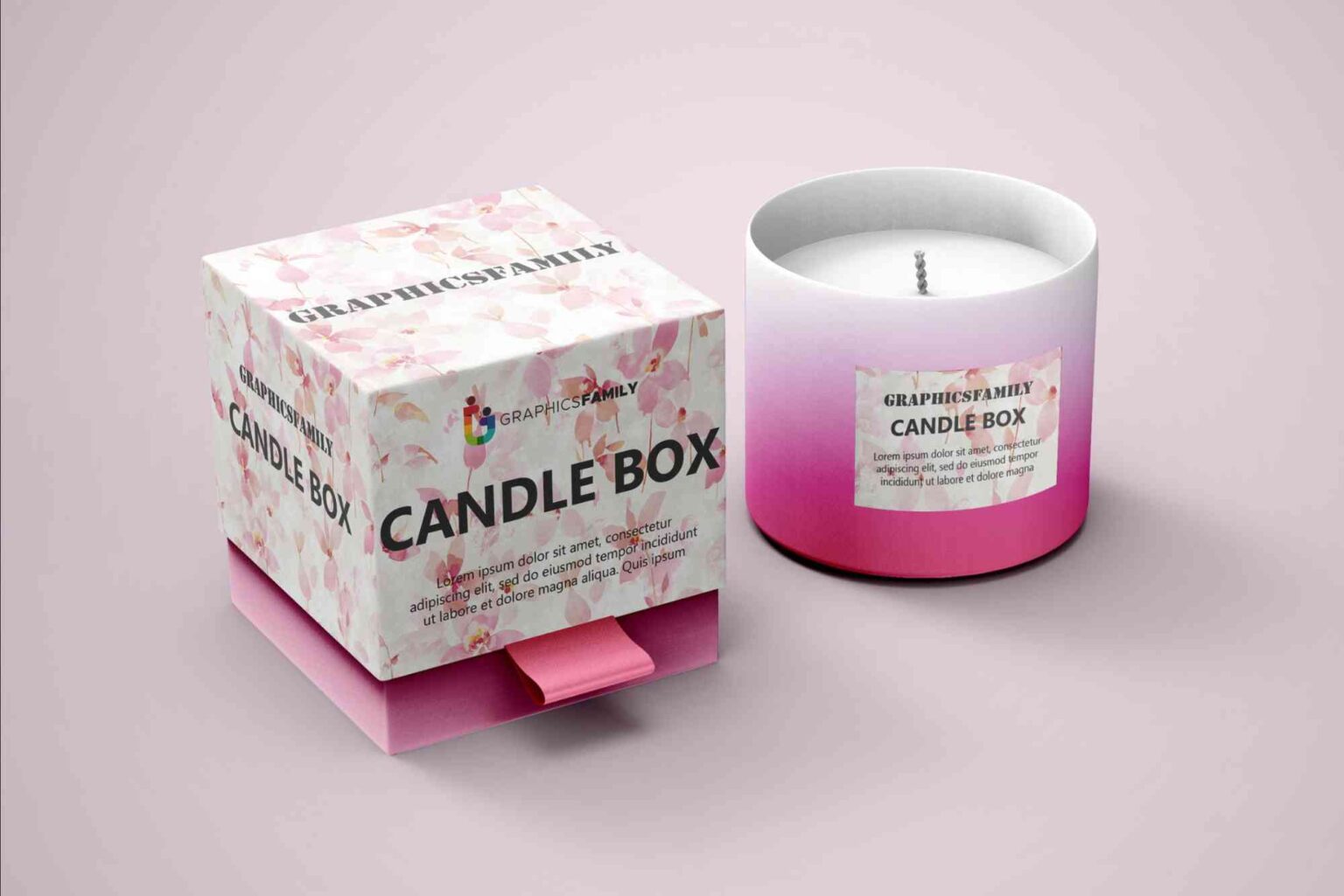 Creative Candle Box Design Template Ideas