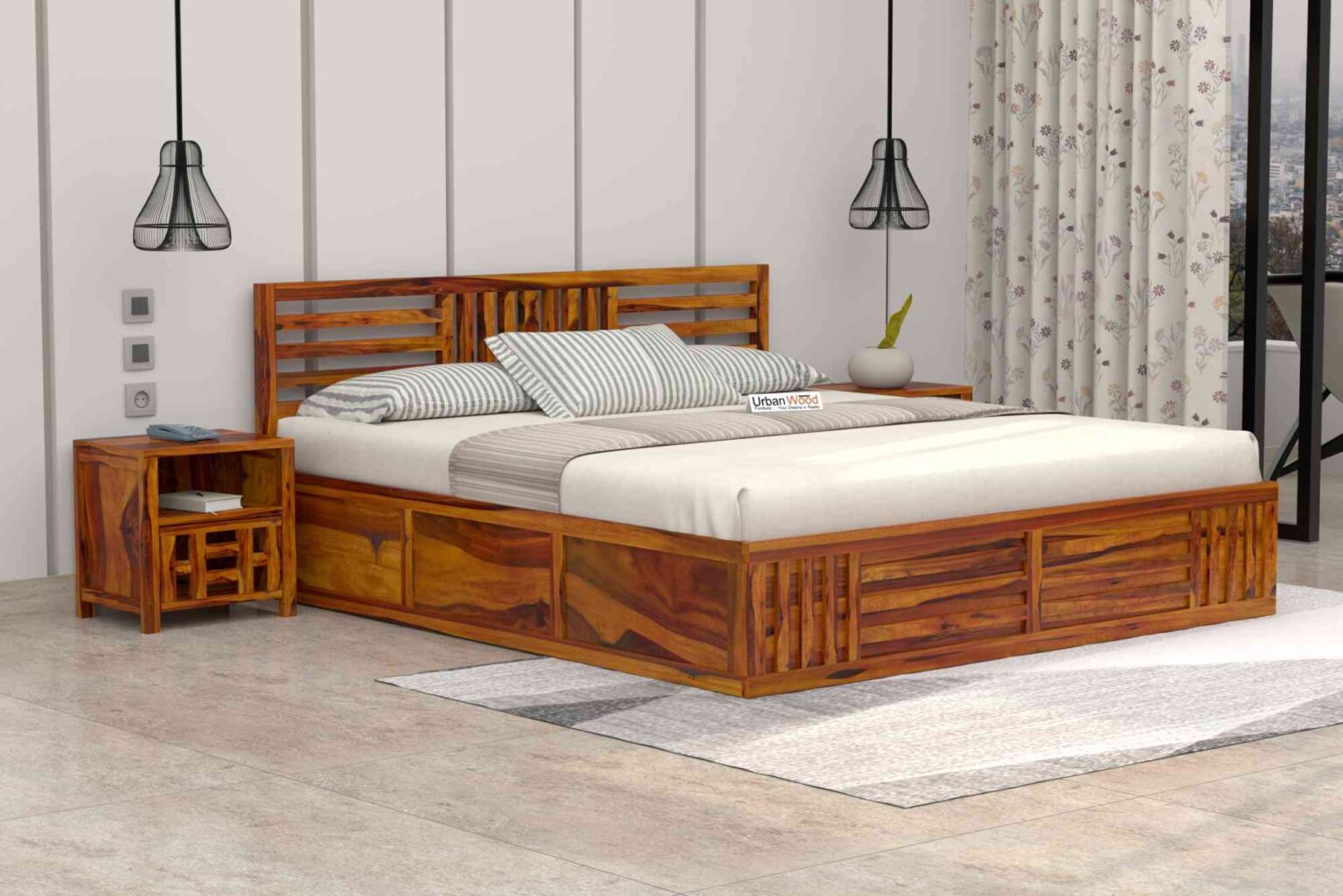 Double Bed With Box Design for Modern Homes