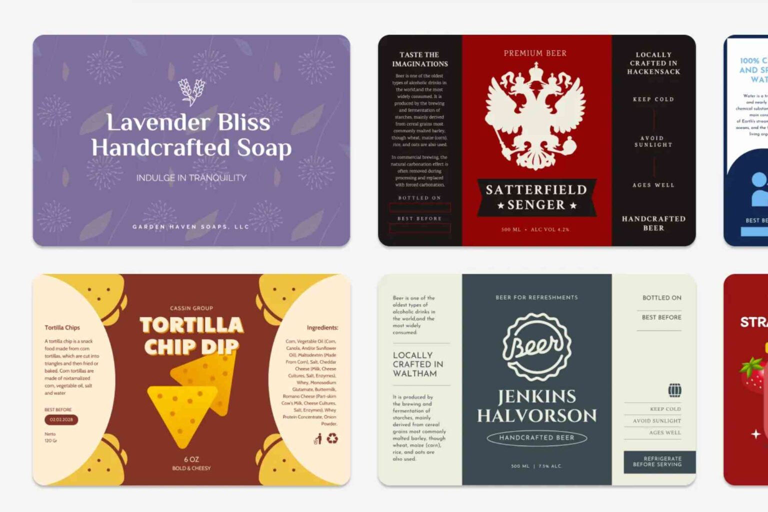 Business Label Design for Strong Branding